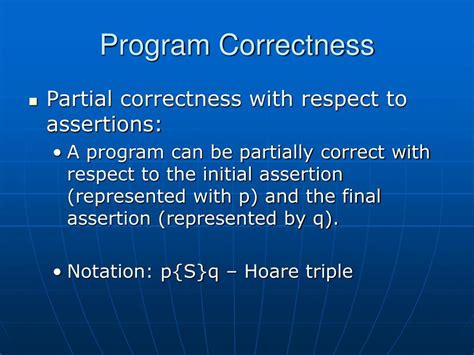 Ppt Program Correctness Powerpoint Presentation Free Download Id1294571