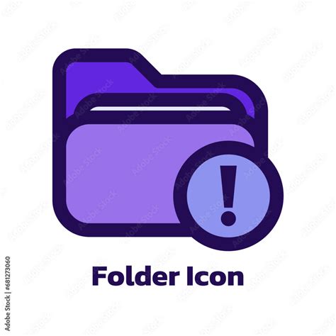 Exclamation Mark Folder Icon Exclamation Mark Folder Vector Exclamation Mark Folder Icon