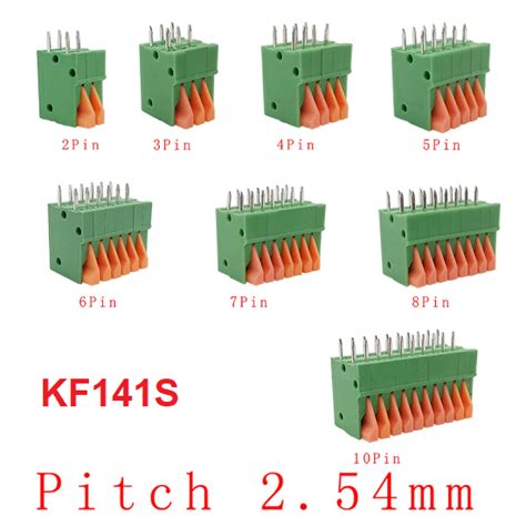 Right Angle Pin Screwless Terminal Block Pitch Pcb A V Pack