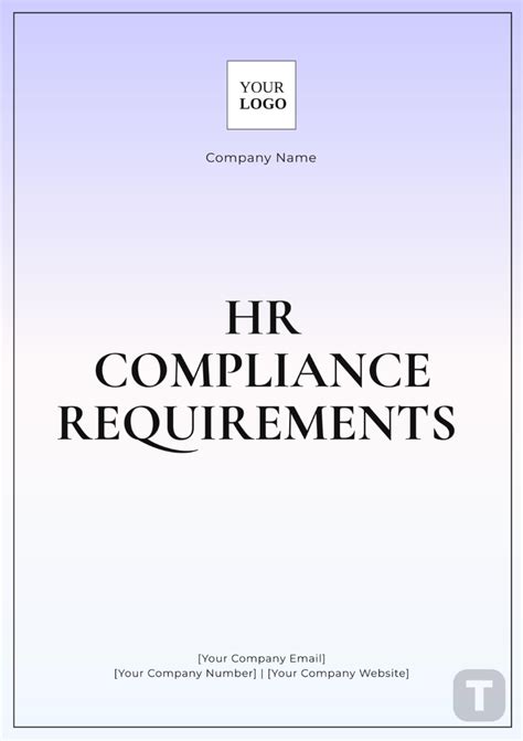 Free Hr Compliance Requirements Template To Edit Online