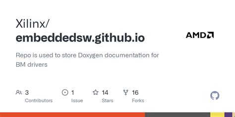 Github Xilinx Embeddedsw Github Io Repo Is Used To Store Doxygen Documentation For Bm Drivers