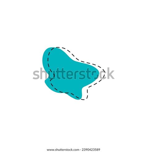 set blobs lines on edges frame stock vector royalty free 2390423589