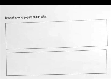 Solved Draw A Frequency Polygon And An Ogive