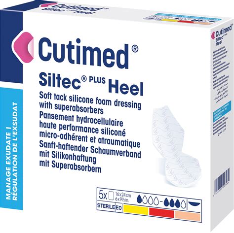 Cutimed Siltec Plus Heel—pre Shaped Foam Dressing