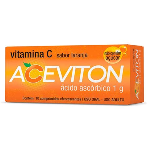 Erifarma Drogarias Aceviton Vitamina C 1g 10 Comprimidos