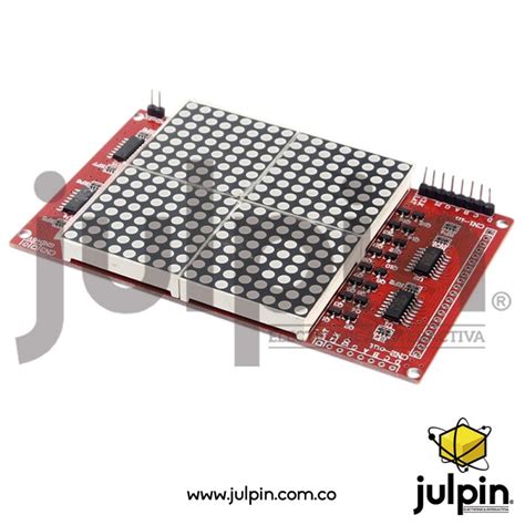 Matriz De Puntos Led 16 X 16 Con Cables Y Pines Para Arduino Julpin Electrónica