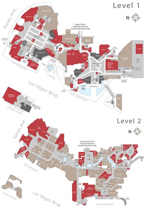 The Venetian Property Map And Floor Plans Las Vegas