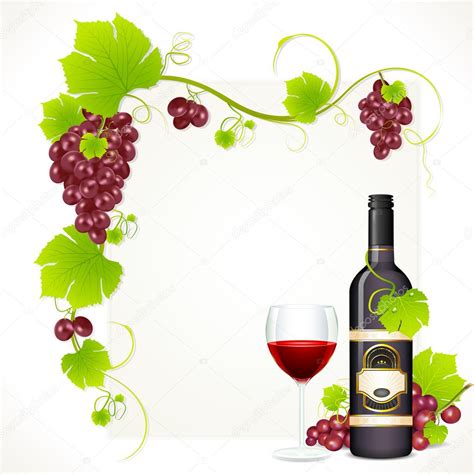 Wine Bottle With Glass — Stock Vector © Vectomart 8988659