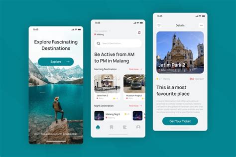 Travel Agency Mobile App Ui Kit Ux And Ui Kits Ft Uiux And Business Envato