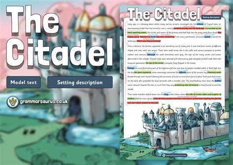 Year 3 Model Text Setting Description The Citadel Grammarsaurus