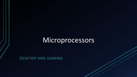 PPT Microprocessors PowerPoint Presentation Free Download ID