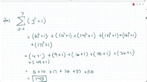 Calculus 2 Sigma Notation Youtube