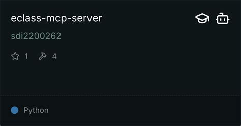 Eclass Mcp Server Glama Eclass Mcp Server Glama