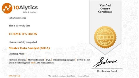10alytics Dataanalytics Certificate 10alytics Opportunities