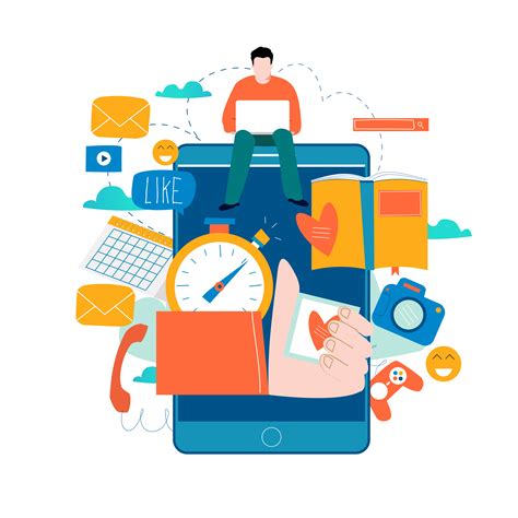 Mobile Application Development Process 272425 Vector Art At Vecteezy