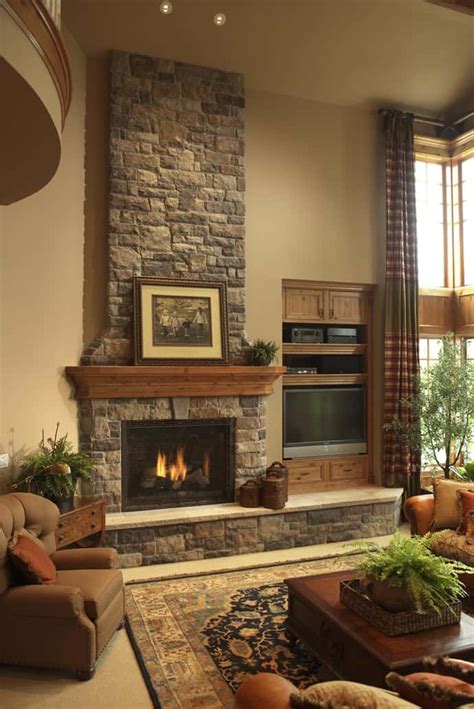 25 Stone Fireplace Ideas For A Cozy Nature Inspired Home