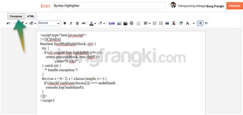 Cara Memasang Syntax Highlighter Seperti Sublime Text