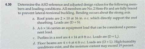 Solved Determine The ASD Reference And Adjusted Design Chegg Com
