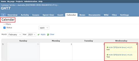 Calendarpng Redmine User Manual Energium