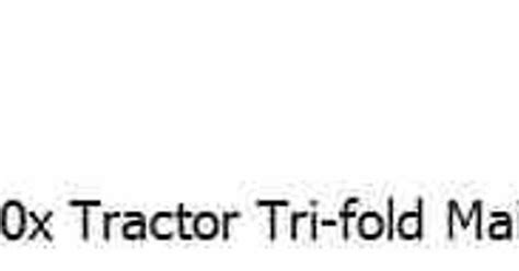 Kubota M126x M110x M100x Tractor Tri Fold Maintenance Chart Issued 2009 New Imgur