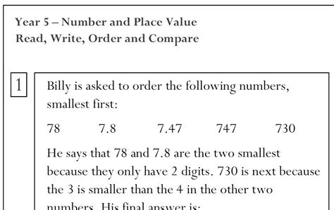 Year 5 Reasoning Read Write Order And Compare Numbers To 1000000