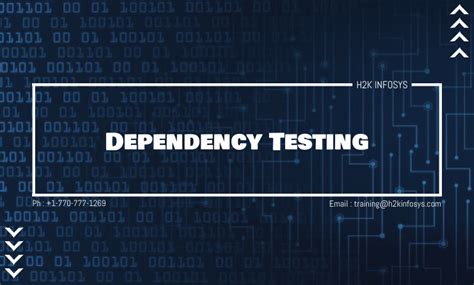 dependency testing h2k infosys blog