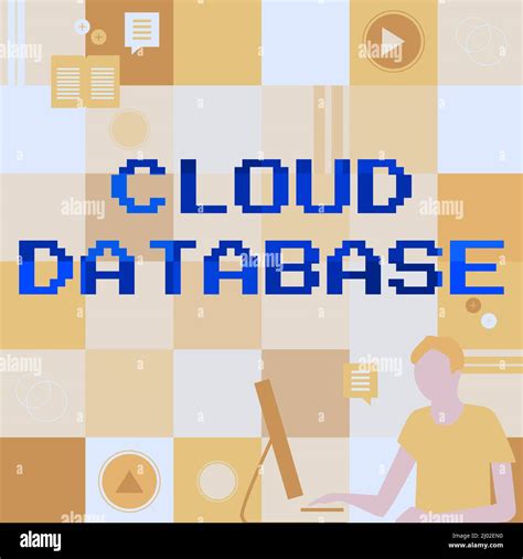Writing Displaying Text Cloud Database Business Approach Optimized Or Built For A Virtualized