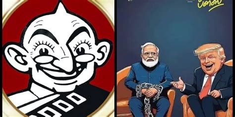 Modi Trump Cartoon Leads To Vikatan Website Blockage After Bjp Leaders
