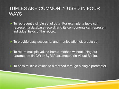 Tuple Ppt