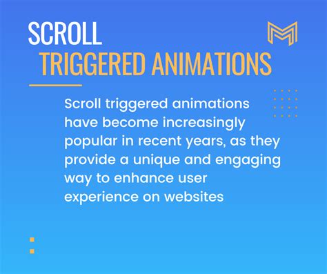 how to enhance user experience with scroll triggered animations by