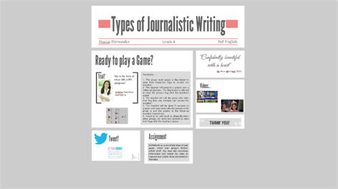 Types Of Journalistic Writing By Lorenz Hernandez On Prezi