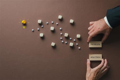 premium photo conceptual image of business teamwork in problem solving