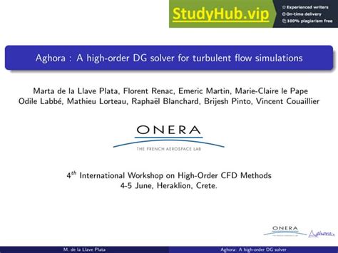Aghora A High Order Dg Solver For Turbulent Flow Simulationspdf