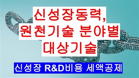 신성장 연구인력개발비 세액공제 대상 추가 블록체인 양자컴퓨터 인공지등 자율주행자동 네이버 Tv
