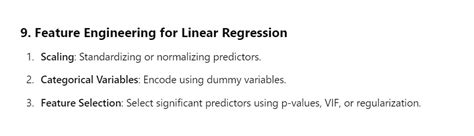 Linear Regression Topics Praudyog