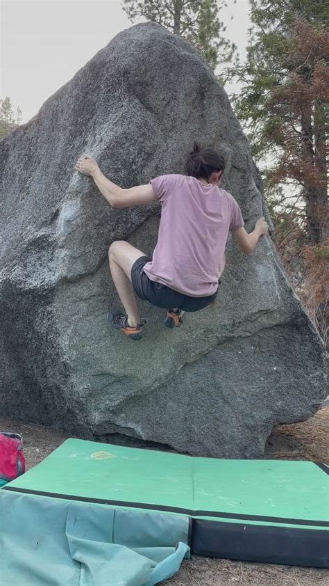 Exploded Diaper V5 Donner Summit Lake Tahoe Bouldering Watch Beta