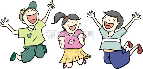 신난아이들 신나는아이들 신나는어린이 행복한어린이 여름방학 사진이미지일러스트캘리그라피 Wizbling작가