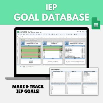 IEP Goal Database Your Ultimate Progress Monitoring Tool By Sheets That Teach