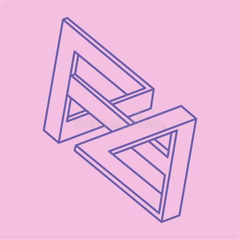 Impossible Optical Illusion Shapes Logo Optical Art Objects Impossible Figures Line Art