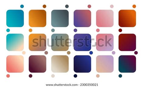 set color gradient fill vector swatches stock vector royalty free