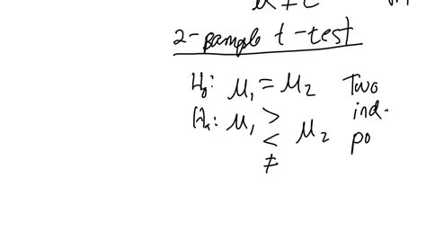 Solved Test Name Hypothesis Symbols Hypothesis Words Variable S Idea Distribution