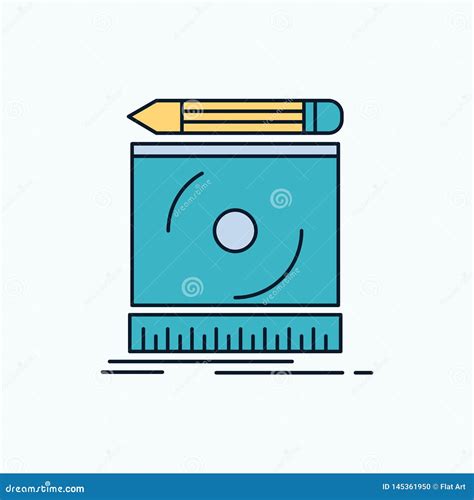 Draft Engineering Process Prototype Prototyping Flat Icon Green And Yellow Sign And Symbols