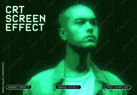 Crt Screen Effect Image Effect Stock Template Adobe Stock