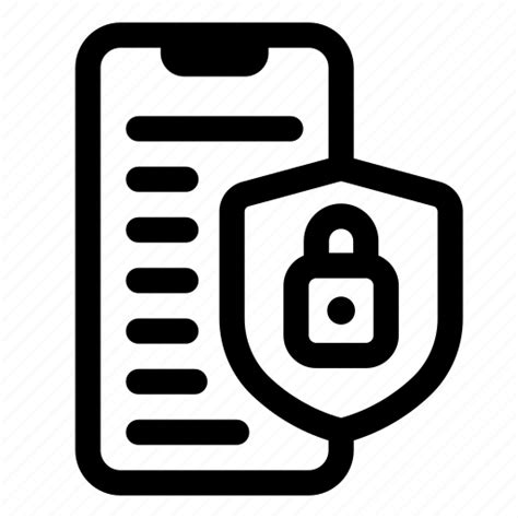Cyber Security Mobile Phone Protected Secure Icon Download On