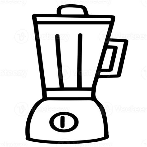 Cute Doodle Outline Blender 47705846 Png