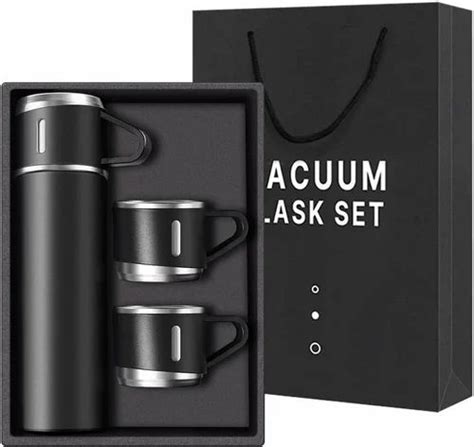 Capacity 500 Ml Stainless Steel Vacuum Flask Set With 2 Cups At ₹ 170