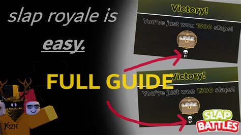 How To Always Win Slap Royale Slap Battles Roblox Youtube