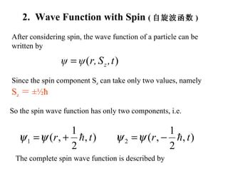 Spin And The Pauli Equation PPT