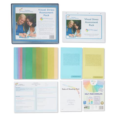 Coloured Overlay Assessment Pack Work Place Edition Visual Stress Computer Vision Syndrome