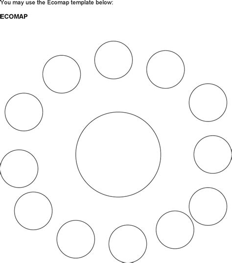 Ecomap Template Templates Template Printable Word Template
